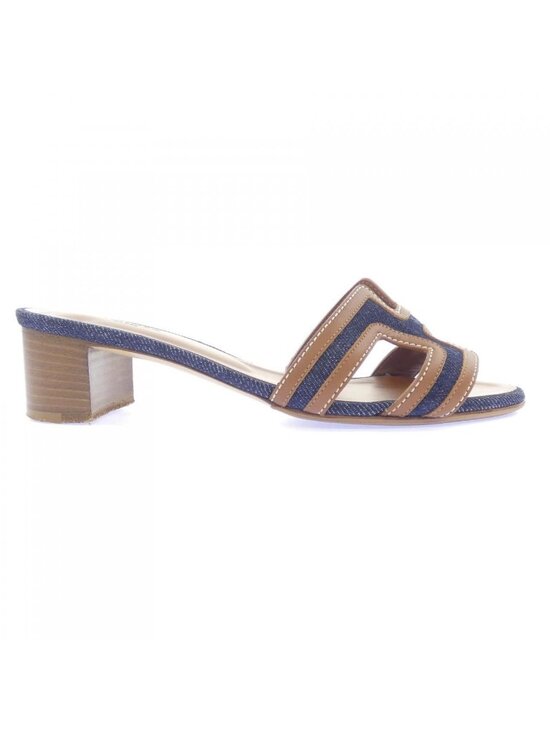 Hermes | Shoes | Sold Hermes Oasis Sandals Navy | Poshmark